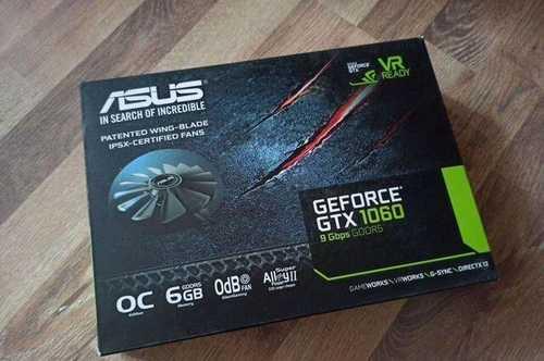 Nvidia Geforce GTX 1060 (6Gb) 6 гб -как новая Asus