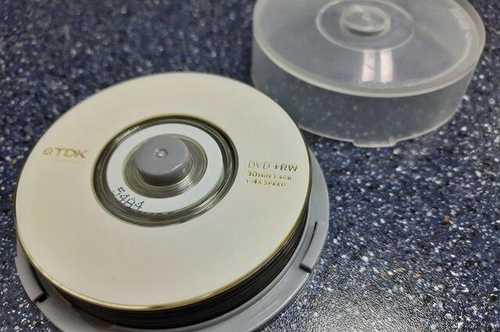 Мини диски DVD+RW 10шт