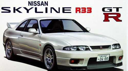 Сборная модель Nissan Skyline GT-R R33 1/24 Fujimi