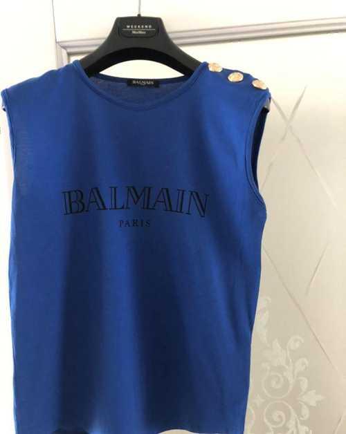 Balmain Топ без рукавов с логотипом