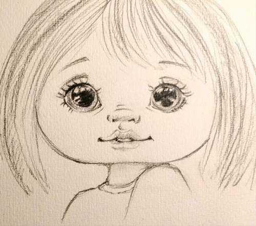 Рисунок девочки художник Соколова Н.А