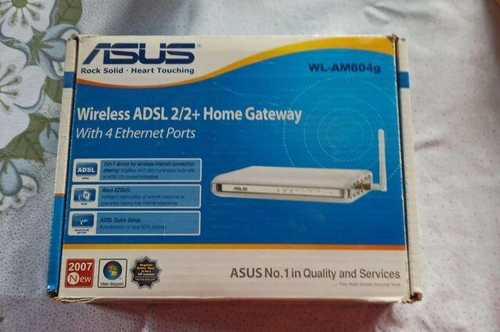 Adsl модем Asus WL-AM604g с Wi-Fi