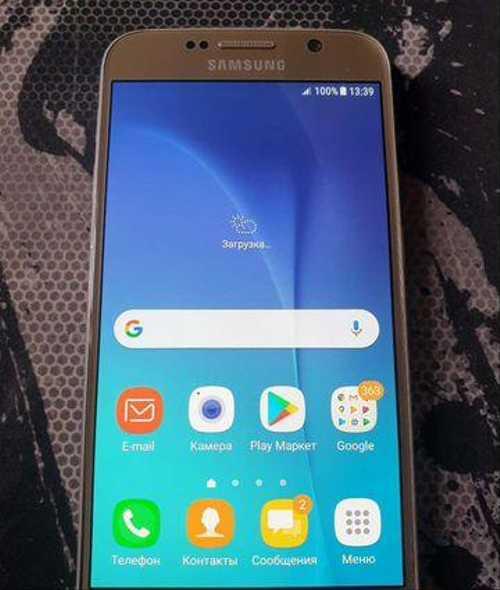 Телефон Samsung S6 64g 2sim Gold