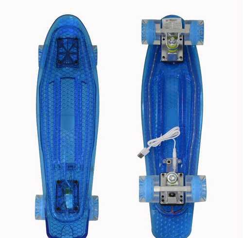 Пенниборд BlackAqua SK-2206PCD с подсветкой