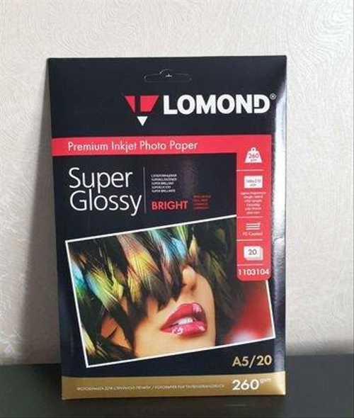 Фотобумага Lomond Super Glossy 260г. А5 1103104