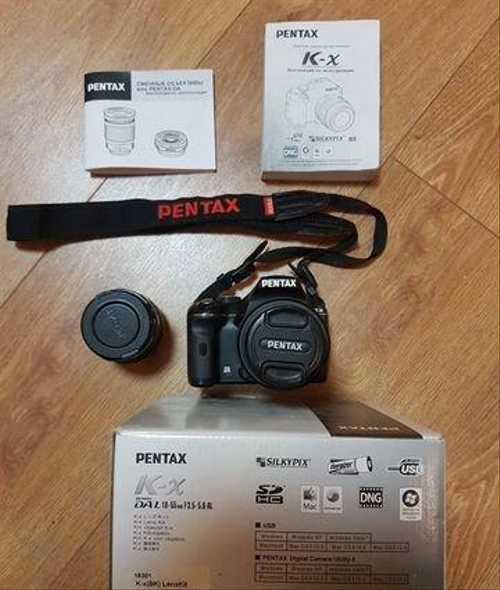 Зеркальный фотоаппарат Pentax K-X (2 объектива)