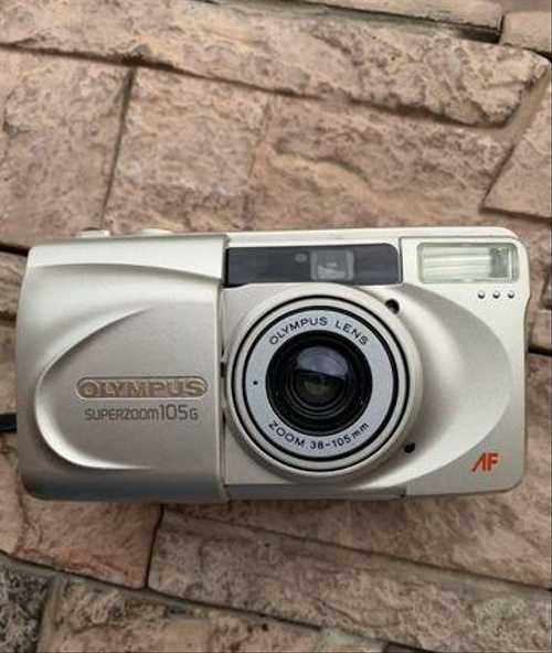Плёночный фотоаппарат olympus superzoom 105g