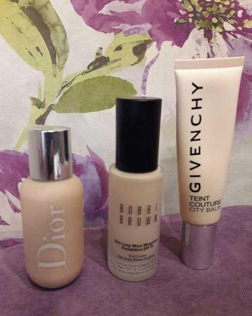 Крем тональный Dior, Givenchy, Bobbi Brown