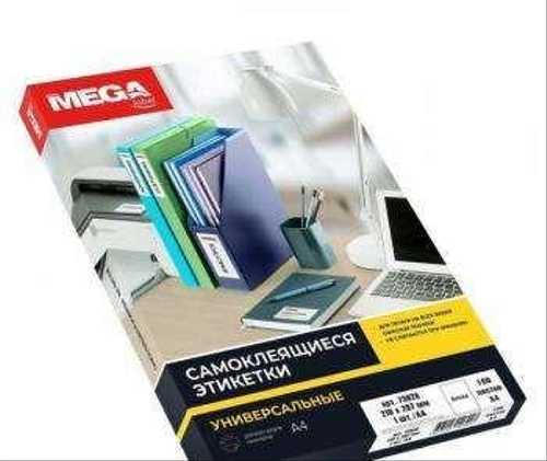 Самоклеящиеся этикетки mega Label 210х297 мм, 100