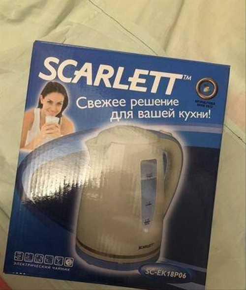 Электрочайник Scarlett новый