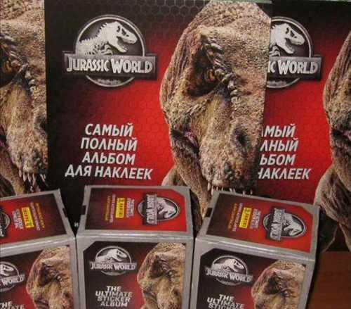 Наклейки panini парк Юрского периода Jurassic worl