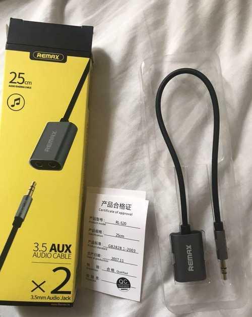 Кабель 3.5mm aux audio cable