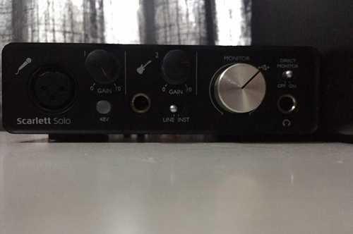 Звуковая карта focusrite Scarlett Solo