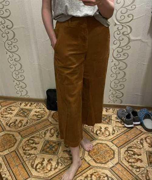 Рыжие вельветовые брюки uniqlo