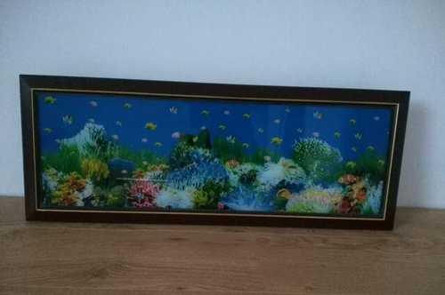 Картина "Подводный мир" 30х80 см