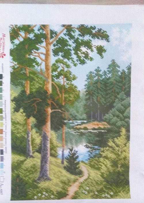 Канва для вышивки нитками