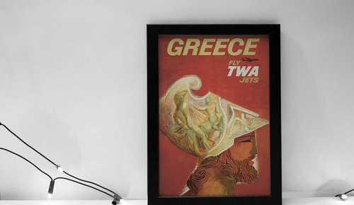 Плакат "Просто Постер" Греция 50x70 в раме