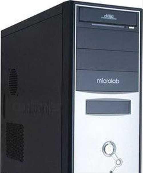 4819 Корпус ATX Microlab M4702, серебристый/красны