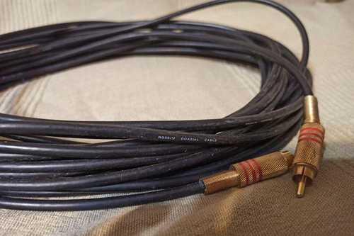 Кабель Coaxial RG58/U RCA-RCA 14м