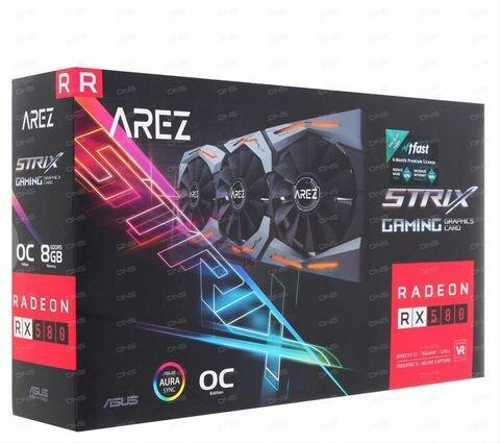 Видеокарта asus AMD Radeon RX 580 arez strix OC