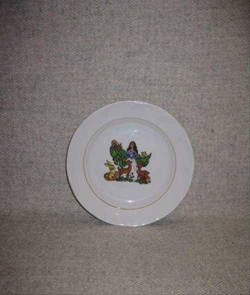 Детская фарфоровая тарелка Рижский фарфоровый заво