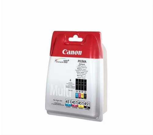 Картридж струйный Canon CLI-451 cmyk 6524B004 для