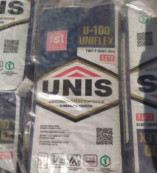 Плиточный клей unis U-100 Uniflex