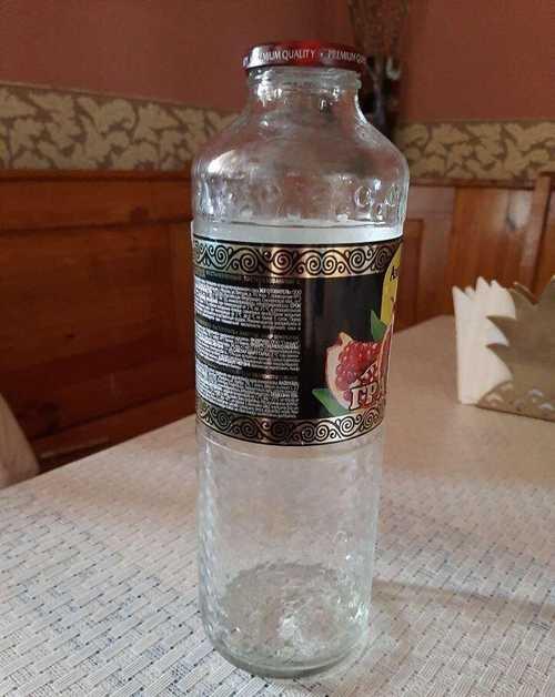Бутылка литровая стеклянная