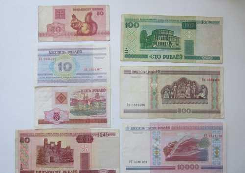 Банкноты Беларуси, 1992, 2000 год, 7 шт