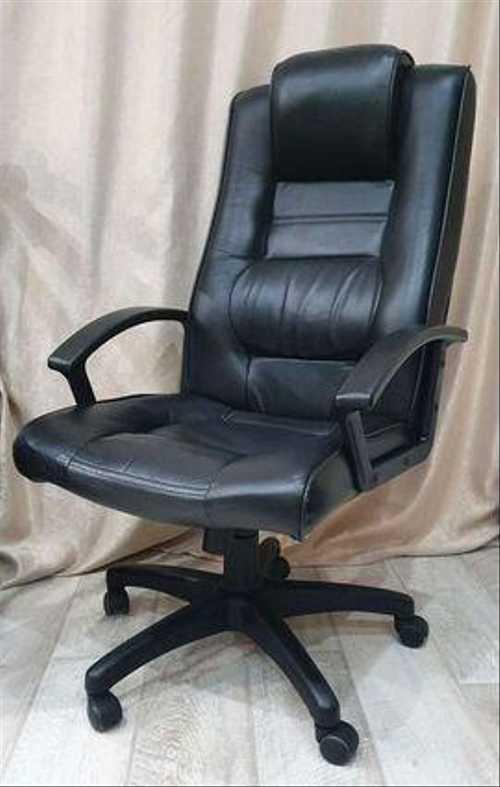 Кресло руководителя бюрократ T-9906 черный кожа