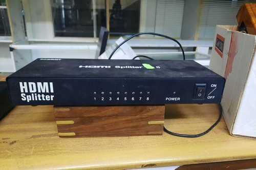 Разветвитель hdmi splitter 1x8