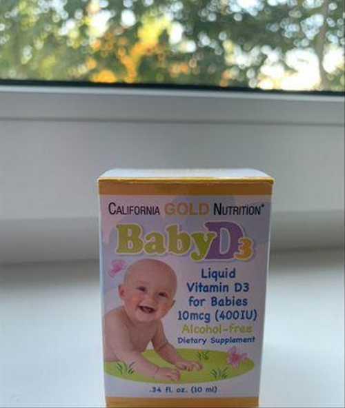 California gold nutrition baby vitamin d3