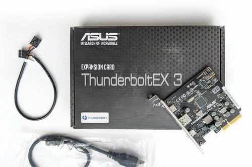 Плата Asus ThunderboltEX 3 PCIe новая рабочая