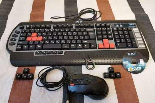 Клавиатура A4tech (X7-G800) + мышь (X-710BK)