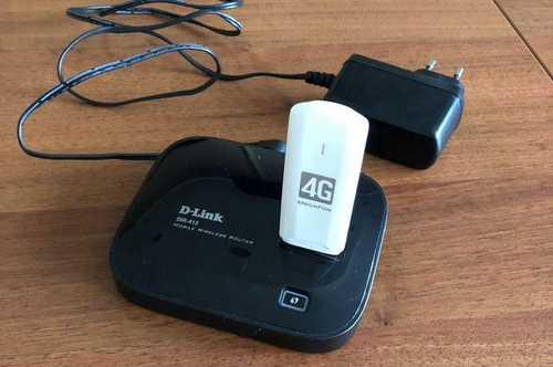 Роутер D-Link DIR-412 + 4G модем Huawei E3272