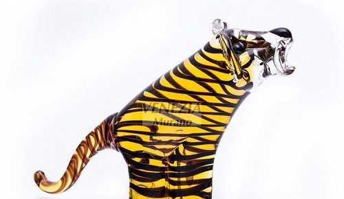 Скульптура Тигр Муранское стекло