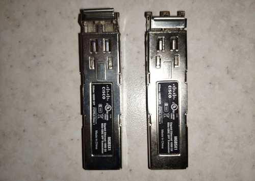 Комплект из двух SFP трансиверов Cisco mgbsx1