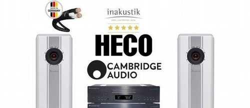 Стереосистема из Heco, Cambridge Audio, Inakustik