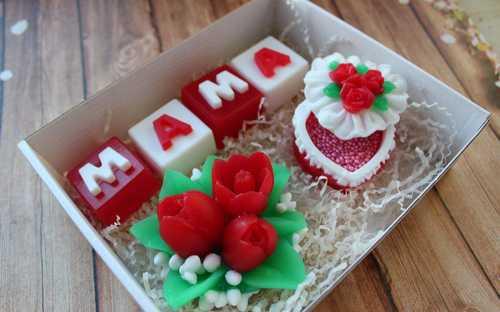 Мыло Набор маме красный