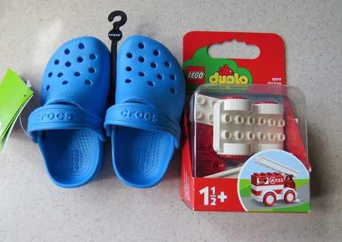 Новые Сабо Crocs C8 + Lego