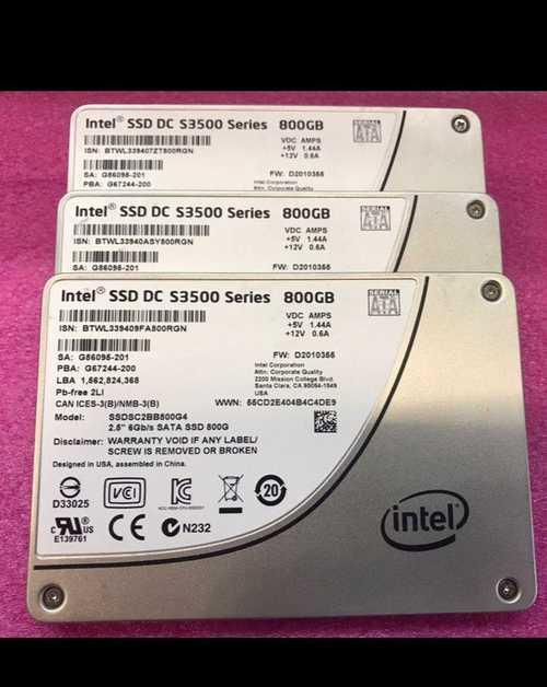 SSD Intel 3500series/800Gb