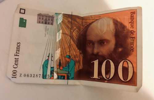 100 cent francs 1998 банкнота