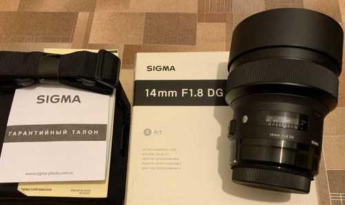 Sigma AF35mm f/1.4 DG HSM ART Canon EF Супер обьек