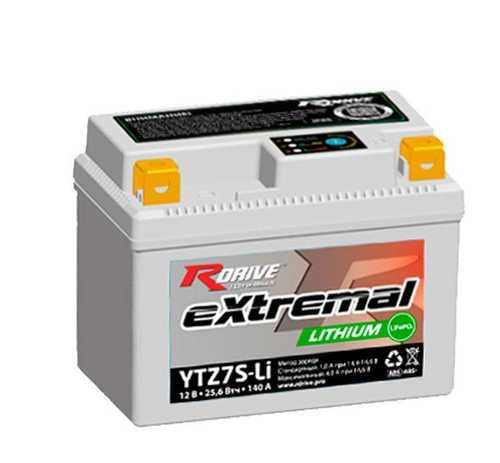 Аккумулятор RDrive eXtremal lithium YTZ7S-Li