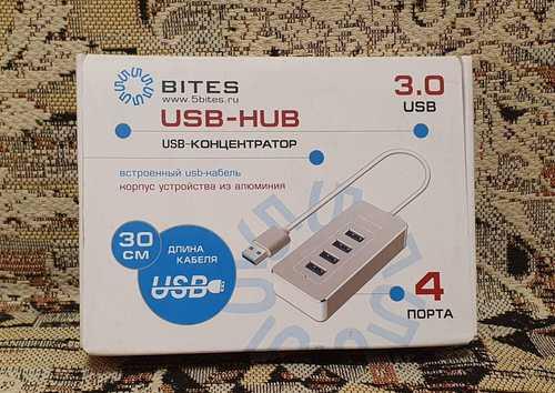 Новый USB-хаб 5bites HB34-308SL, 4 x USB3.0
