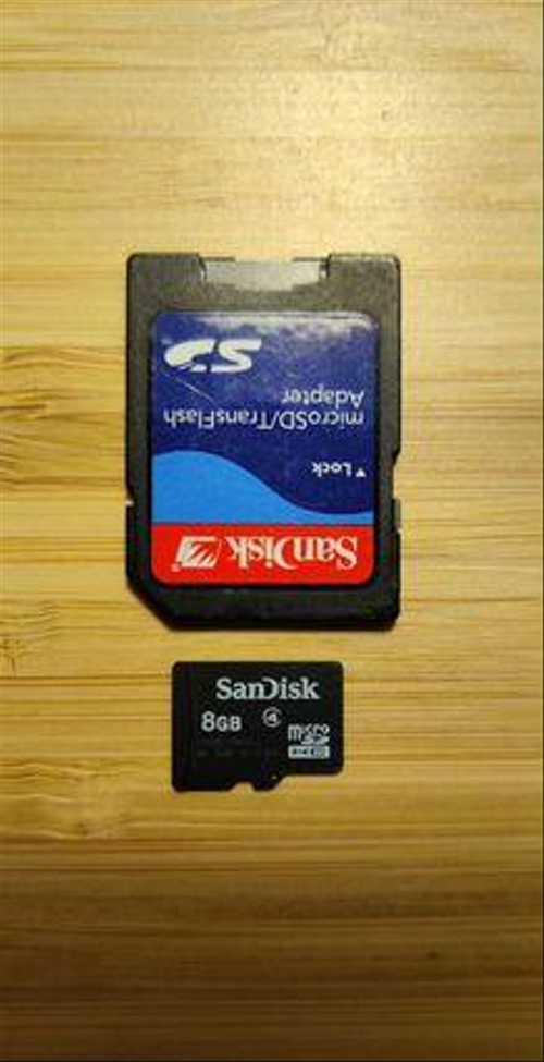 Карта памяти SanDisk Micro SD 8GB