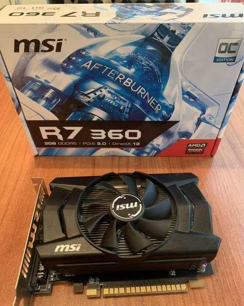 Radeon r7 360 MSI 2 gb