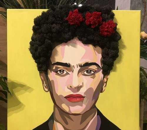 Картина со мхом Фрида Кало