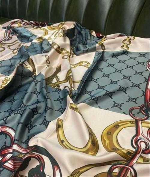 Шелковый платок gucci,итальянский