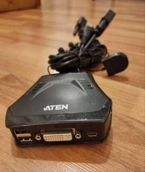 Коммутатор KVM 2-портовый USB DVI-D Aten CS22D